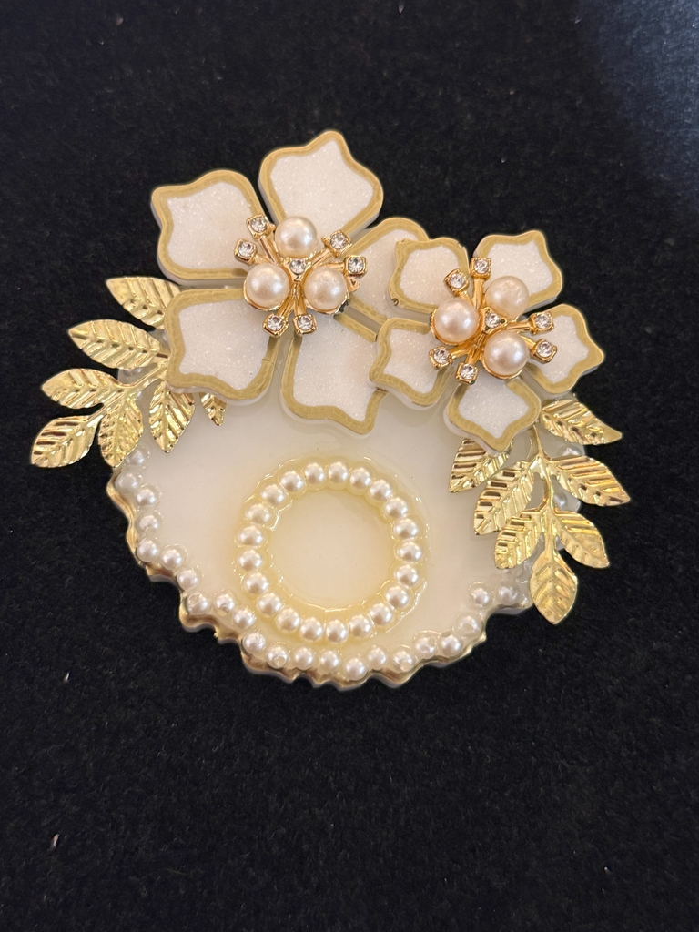 Silver Coin Resin Platter (3'') - The Resin Studio